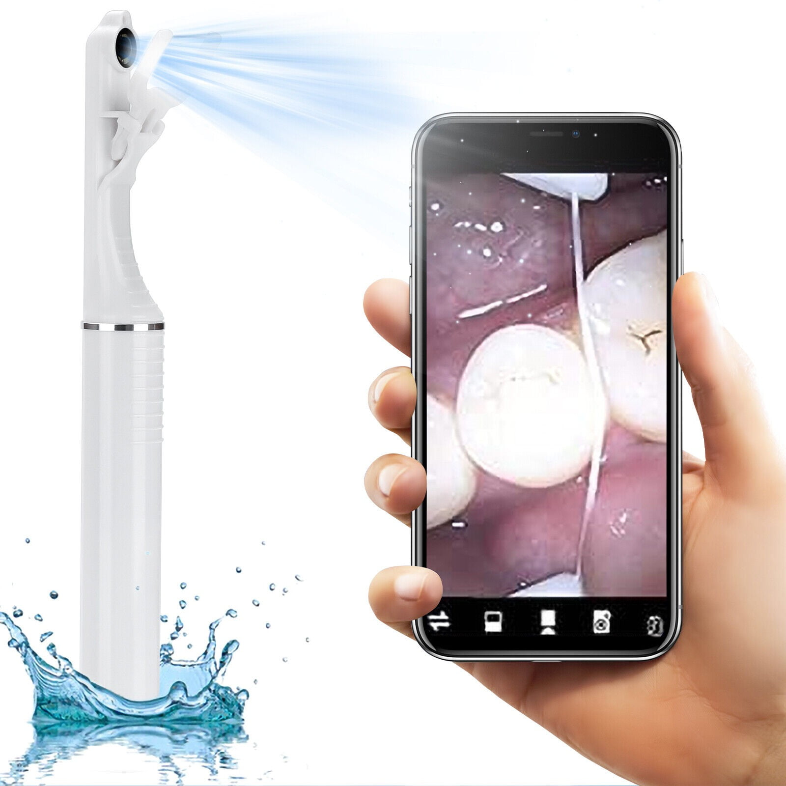 Dental Intraoral Camera Flosser - Oral Endoscope with LED lights, Oral ...