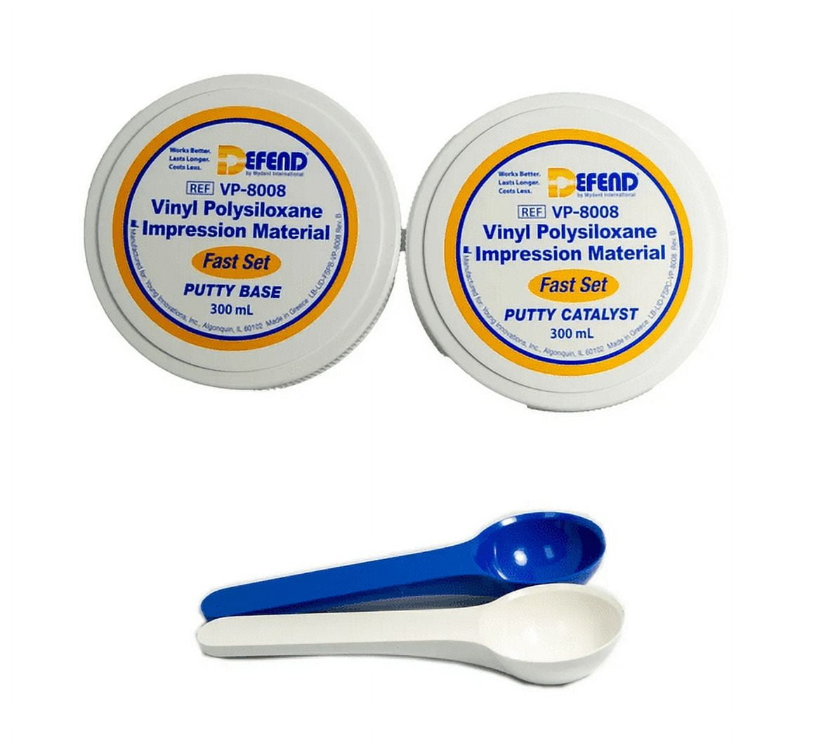 Dental Kit Putty Kit-Fast Set, Includes 2 x 300 mL Jars 2 Scoops ...