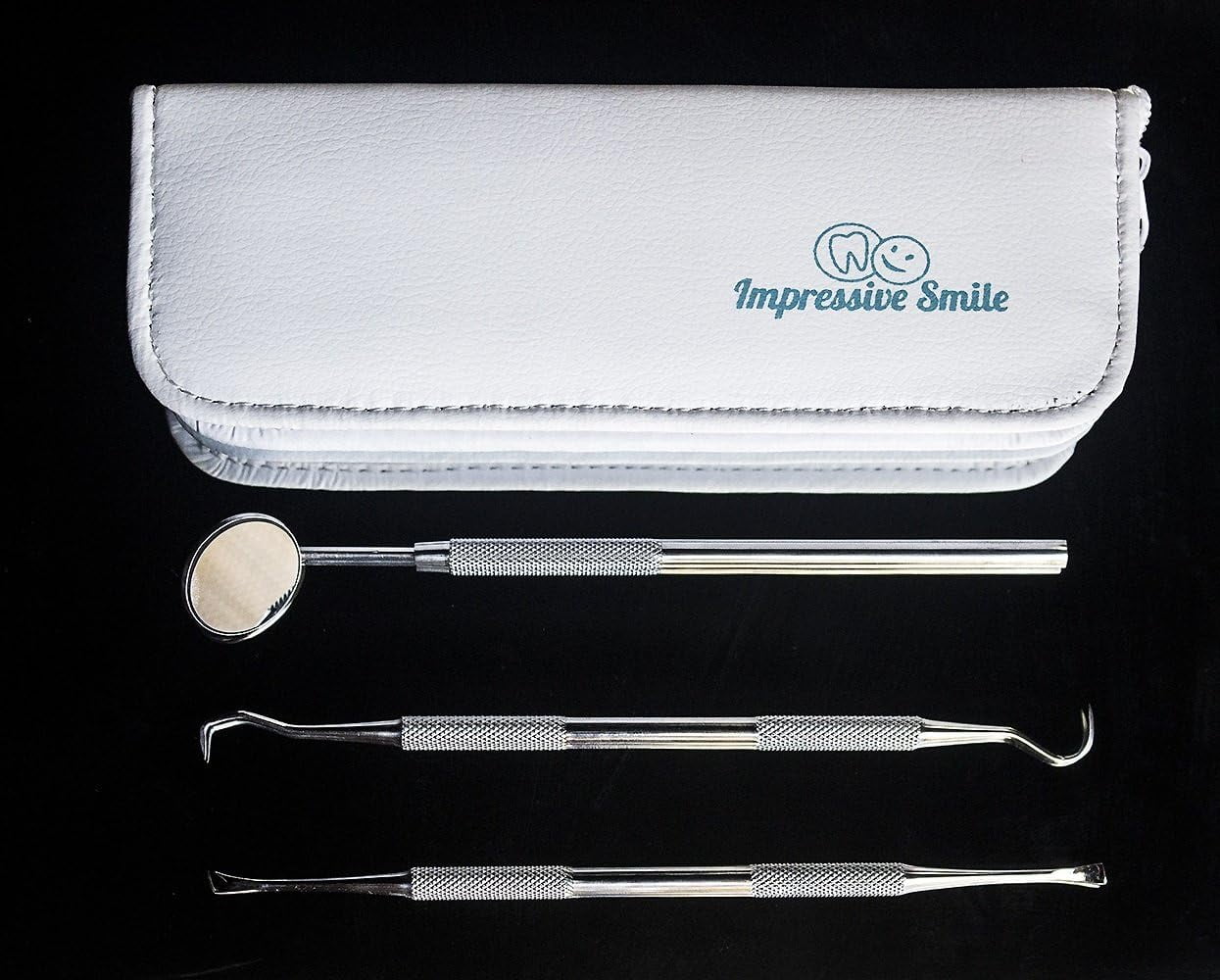 Dental Kit with Surgical Grade Tools Tarter Scraper, Toothpick, Mouth ...