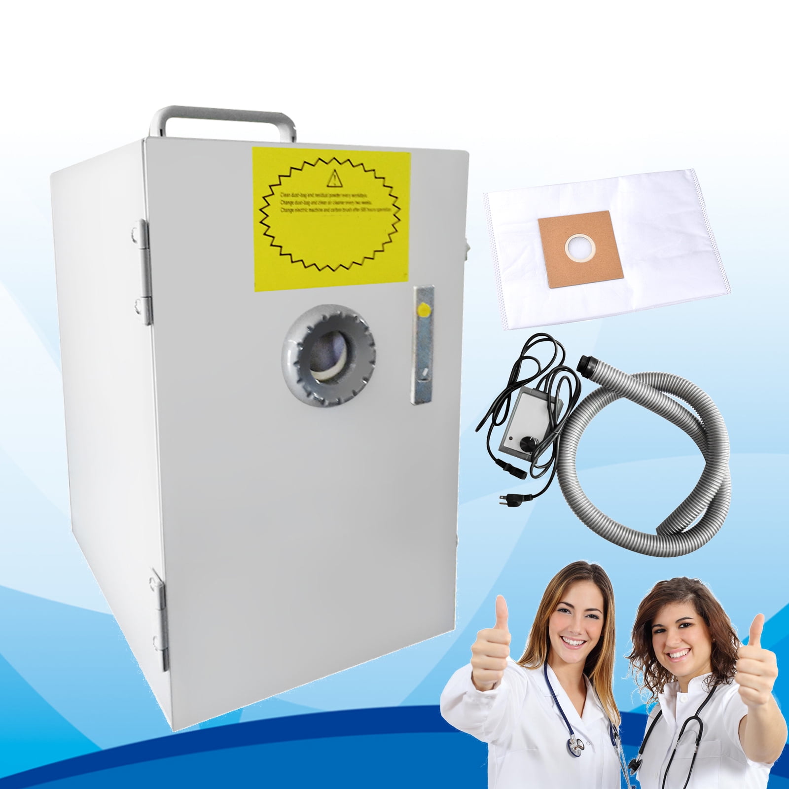 Dental Lab Digital Single-Row Cyclonic Dust Collector Vacuum Cleaner ...