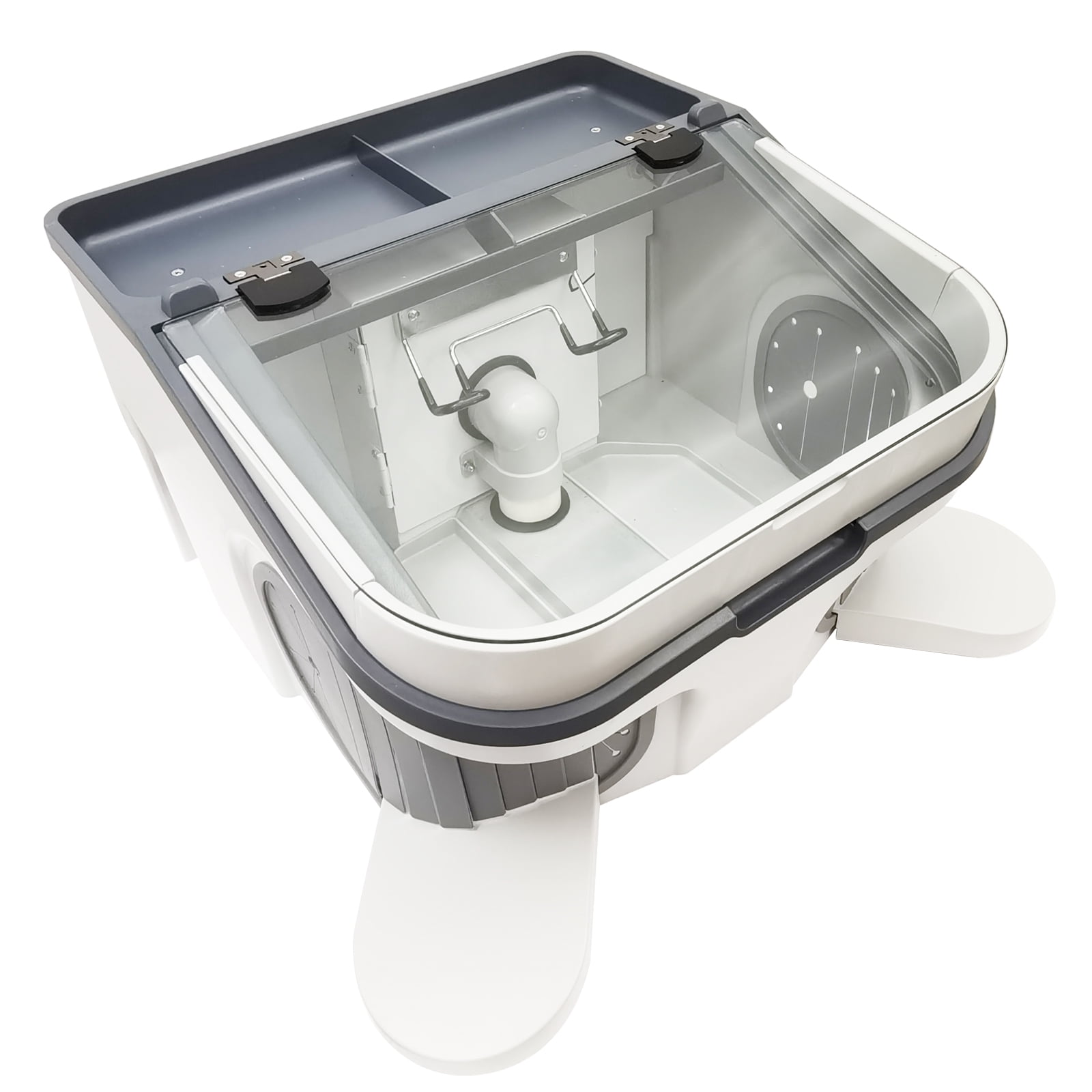 Dental Lab Dust Cover Collector Built-in Vacuum Cleaner Port and LED ...