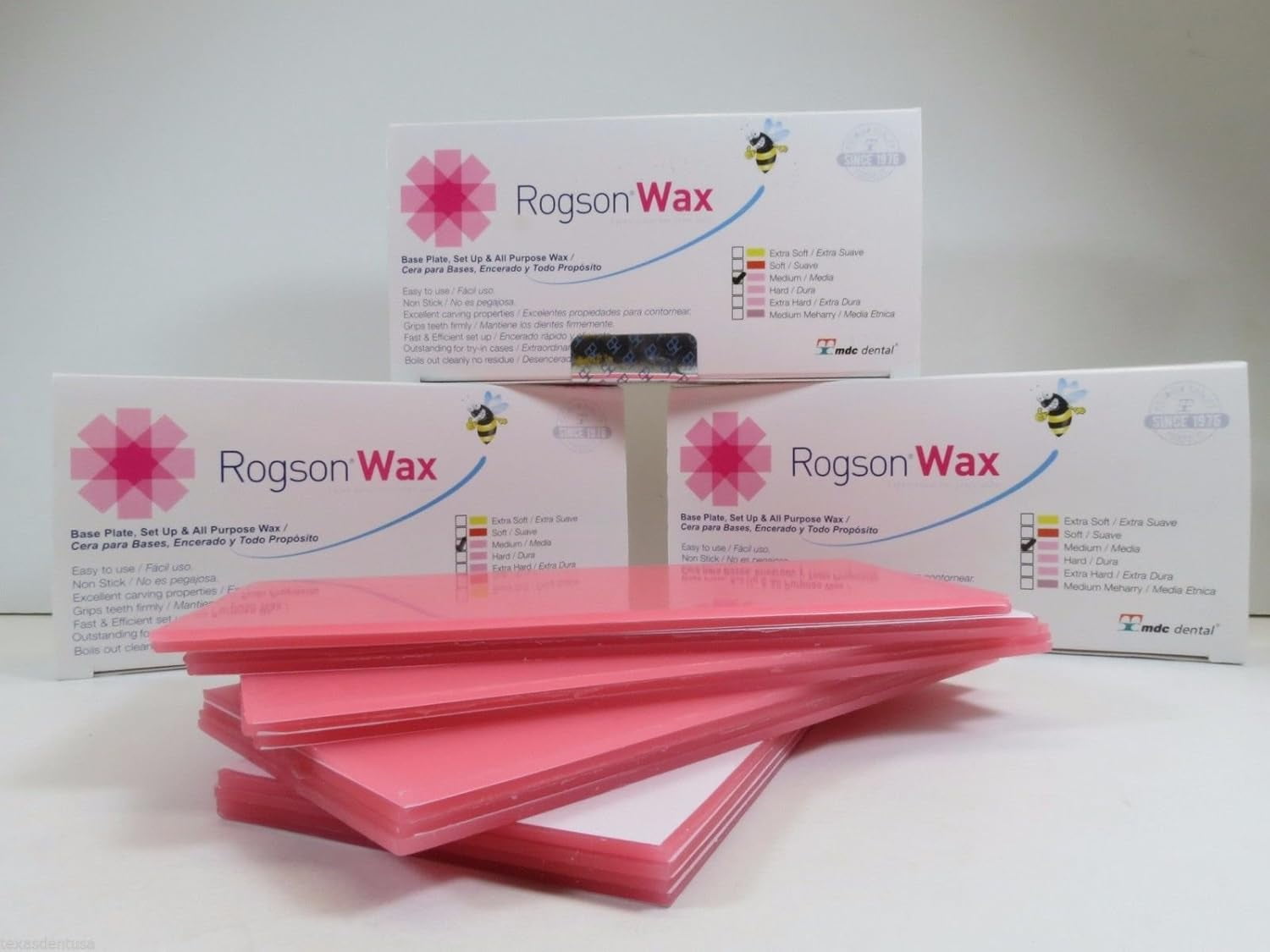 Dental Laboratory Rogson Wax All Purpose Base Utility Wax Combo 3 Boxes ...