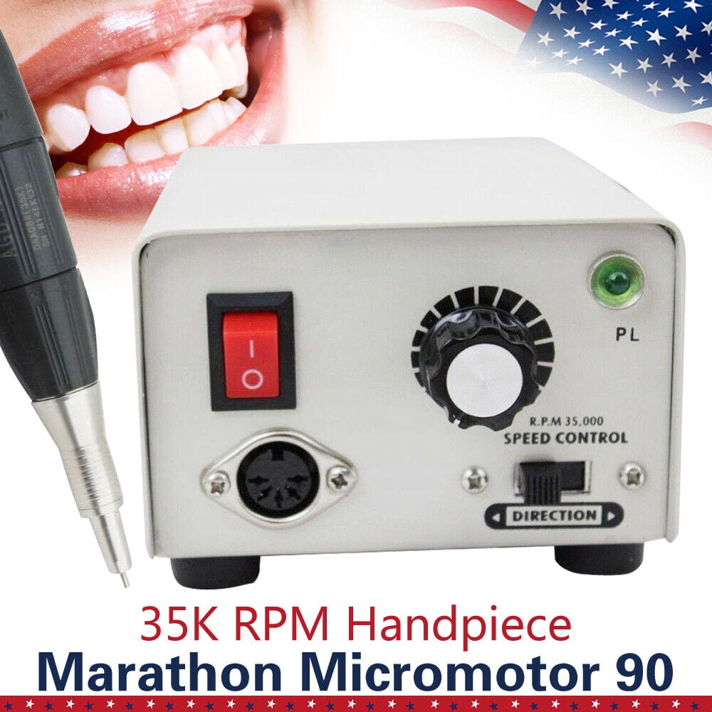 Dental Micromotor Marathon Micro Motor w/ 35000 RPM Polisher Handpiece ...