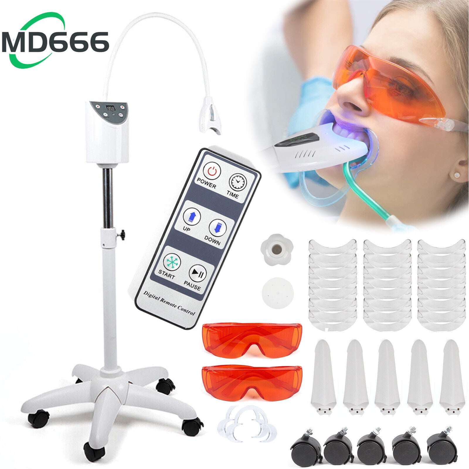 Dental Mobile Teeth Tooth Whitening Machine Lamp Bleaching LED Light ...