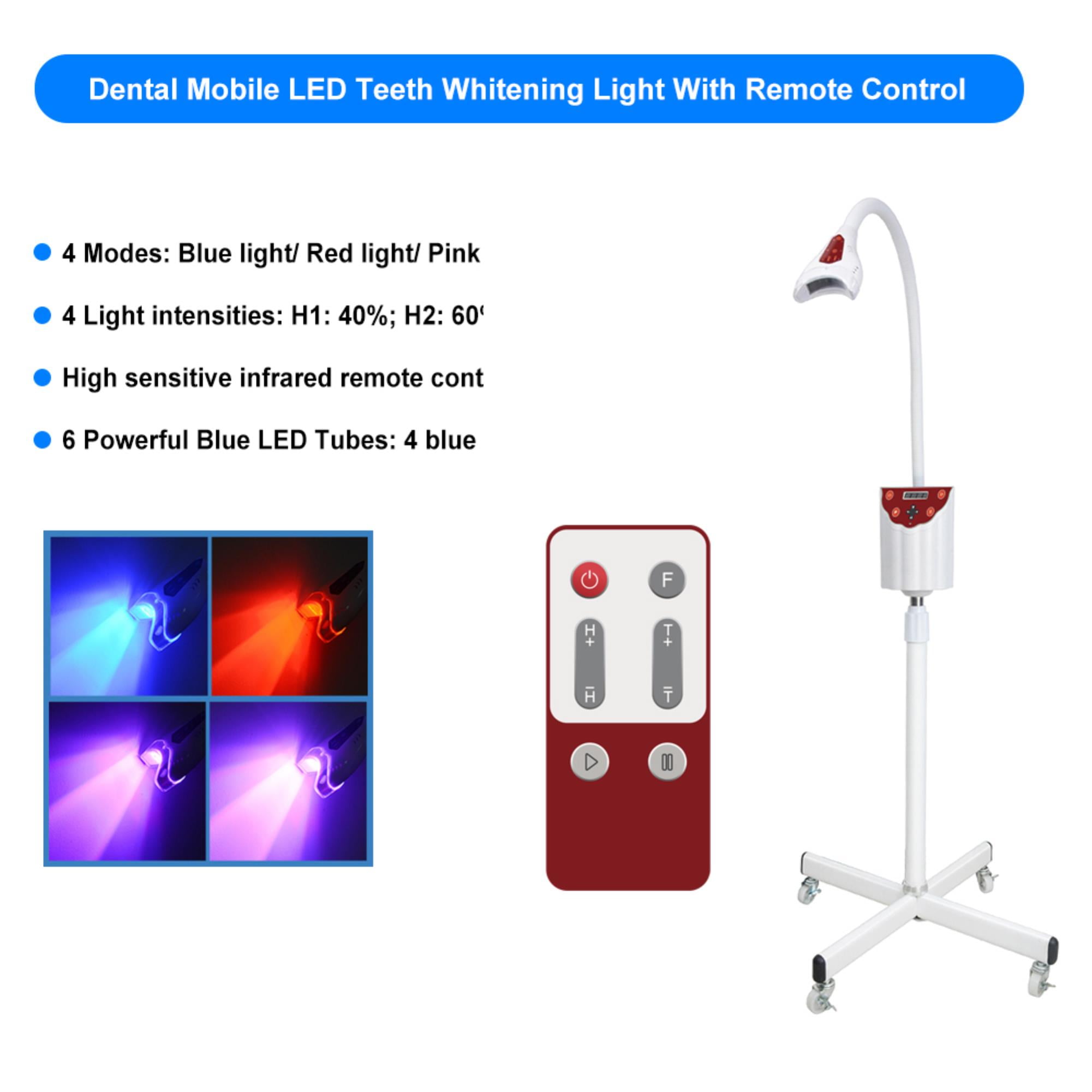 Dental Mobile Teeth Whitening Light Lamp with Remote Control - 4 Colors ...