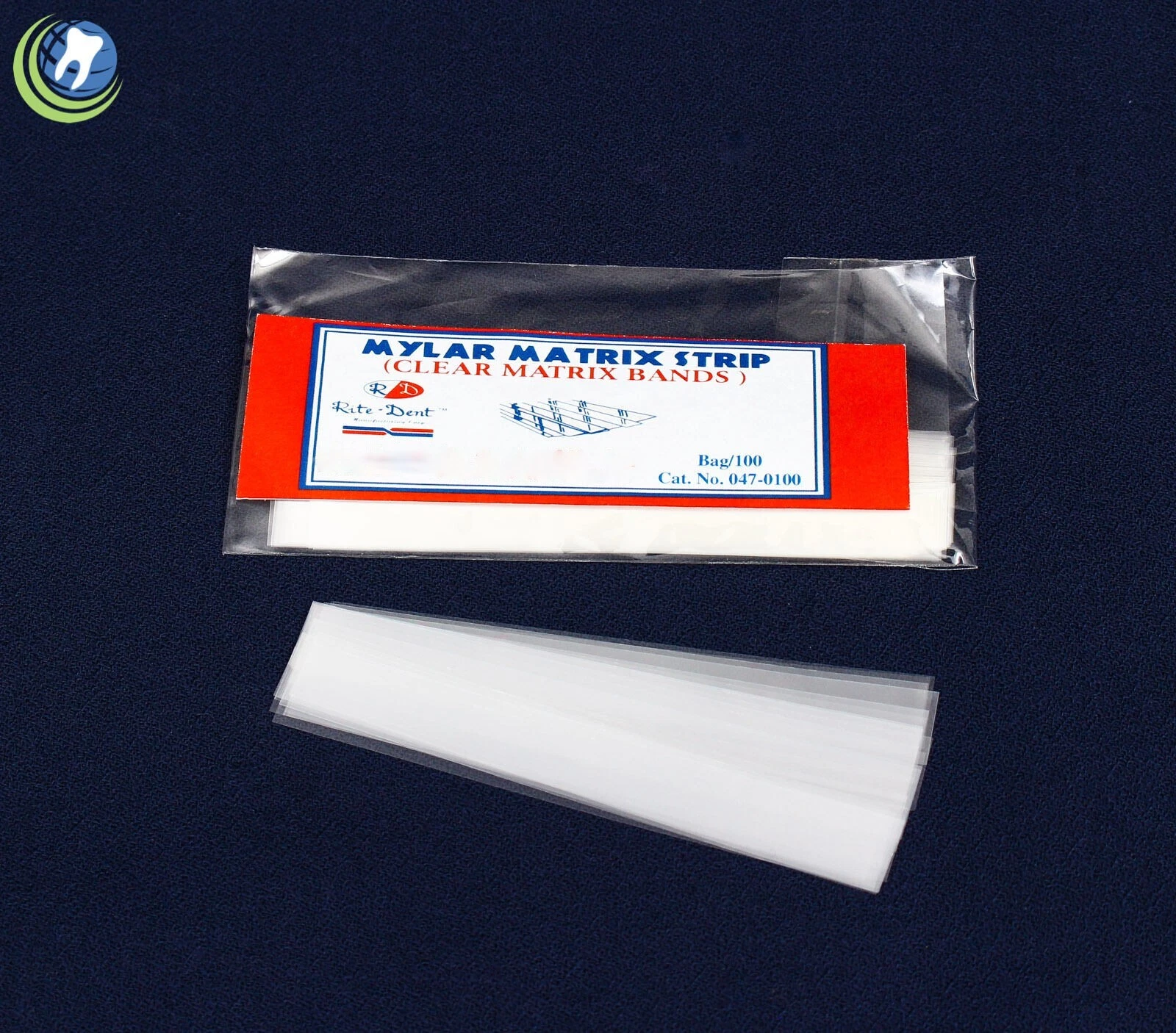 Dental Mylar Matrix Celluloid Clear Strips 3.66 L X 0.35 W X .002 D 100 ...