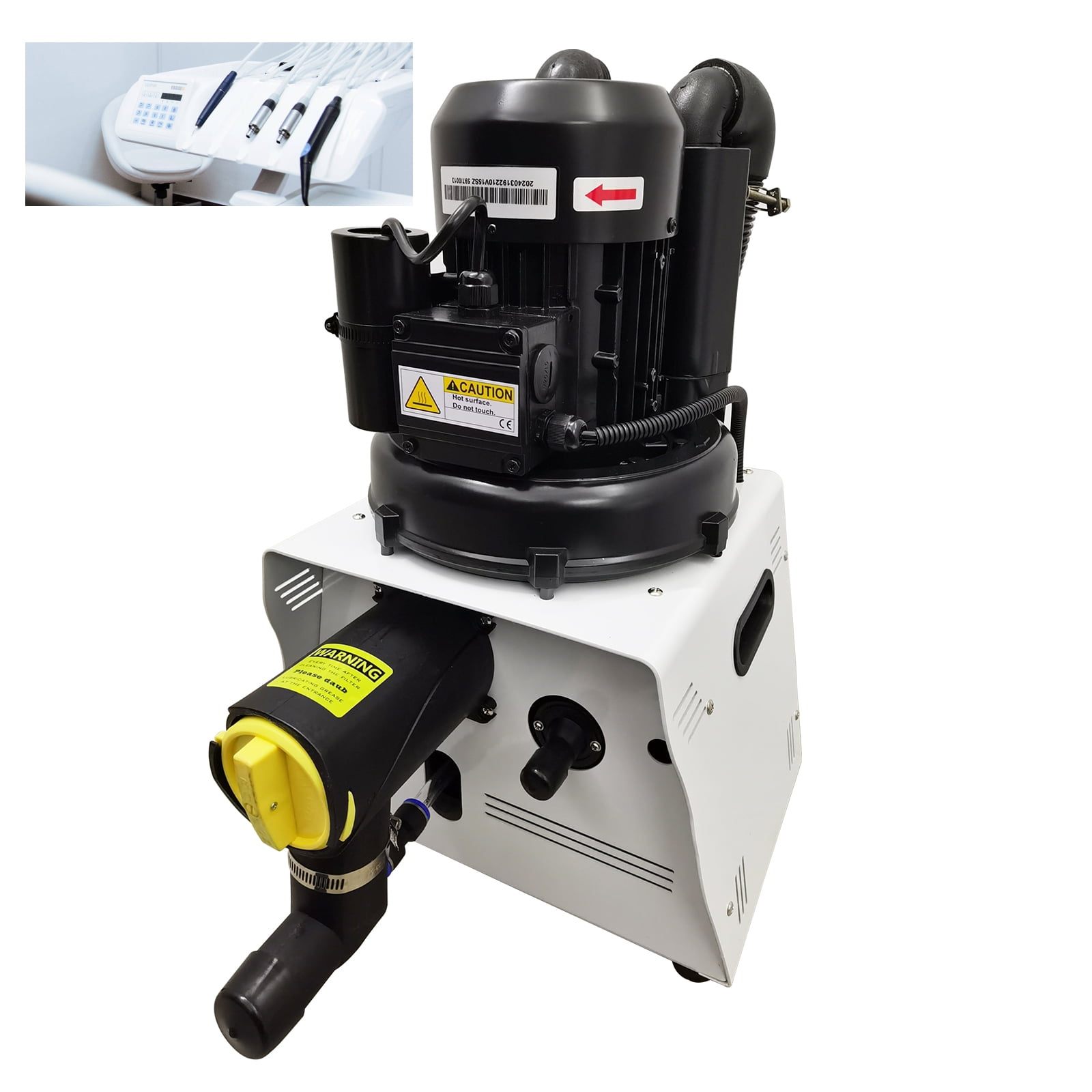 Dental Negative Pressure Pump Suction System Machine Electric 110V ...