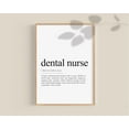 Dental Nurse Definition Poster, Dental Nurse Gift, Dental Nurse ...