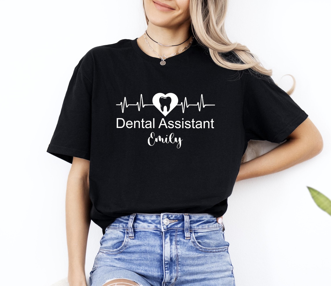 Dental Office Shirts, Dental Squad Shirt, Tooth With Name, Dental ...