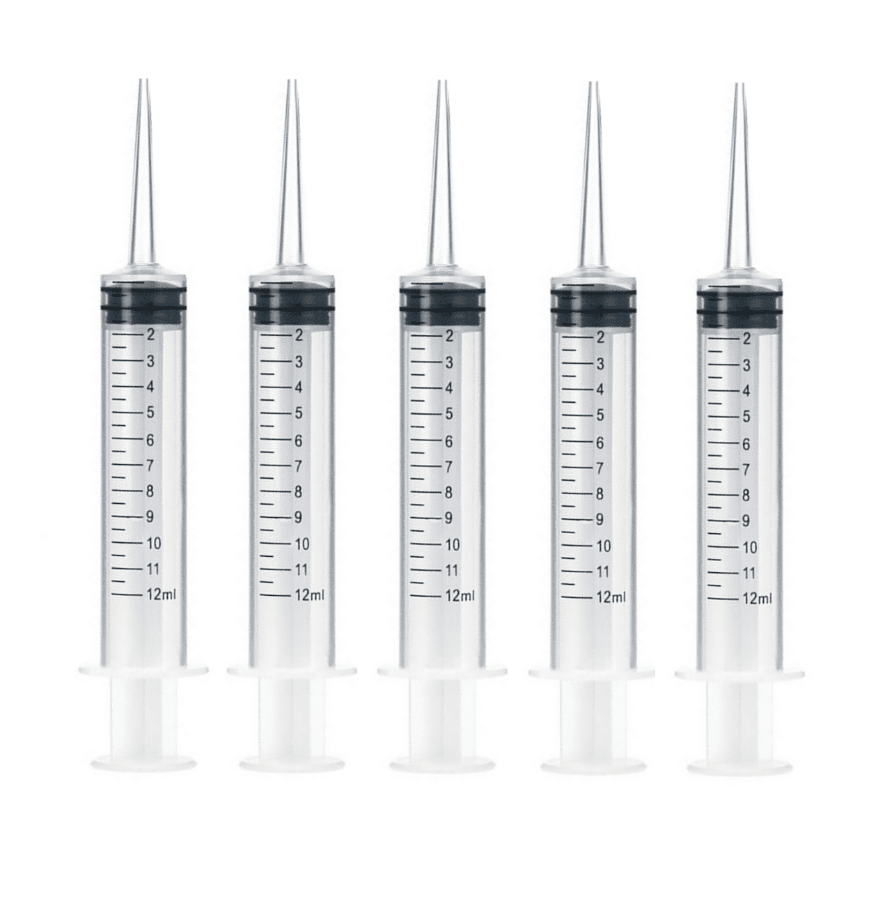 Dental Oral Irrigation Transfer Straight Tip Syringe 12mL with Printed ...