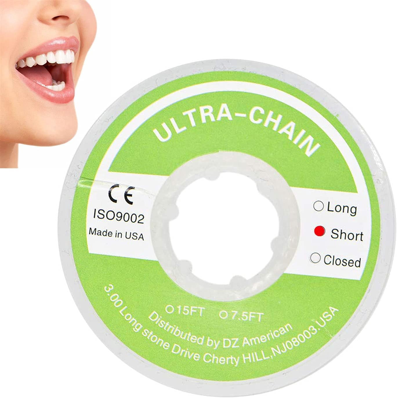 Dental Orthodontic Chain Elastic Orthodontic Power Chains for Braces ...