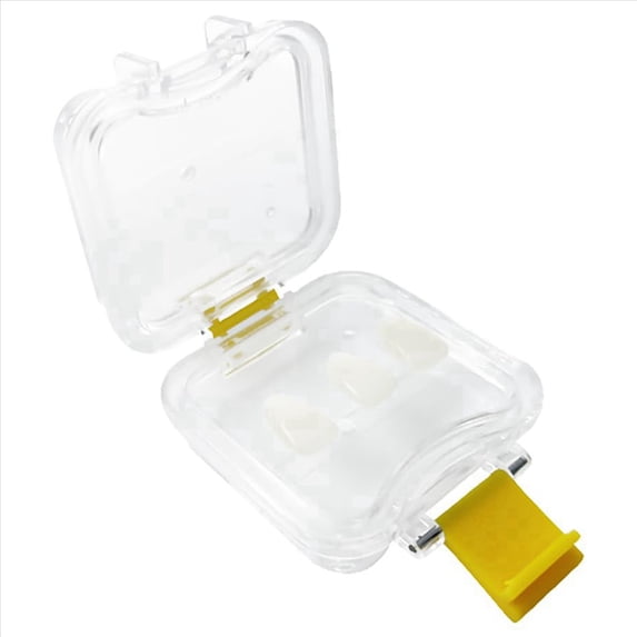 Dental Pillow Crown Box, 25Pcs Transparent Membrane Film Showcase Tooth ...