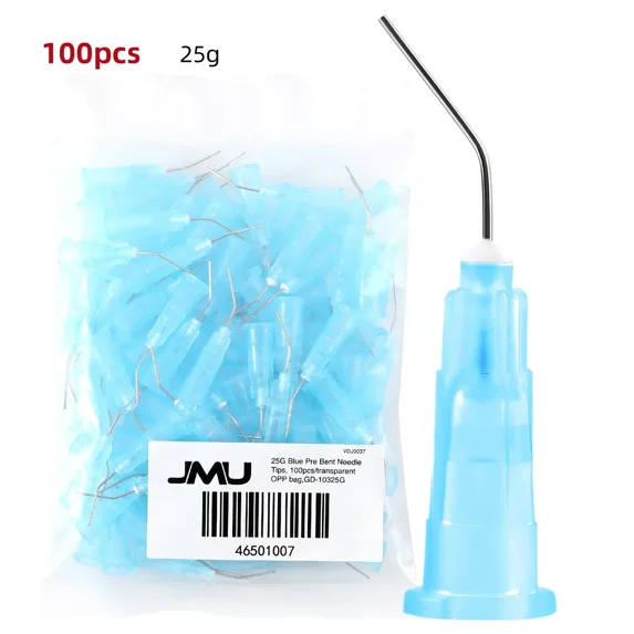 Dental Pre Bent Needle Tips, Flow Sealant Pre-Bent Applicator Needle ...