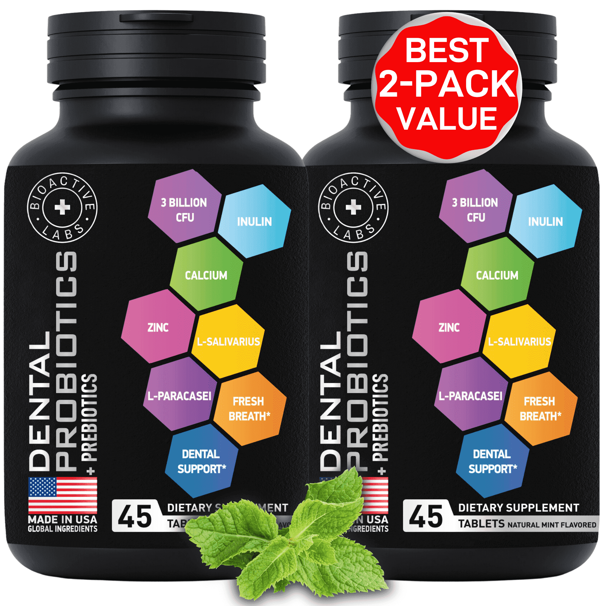 Bioactive Labs Dental Probiotics, Fresh Breath and Oral Health Support ...