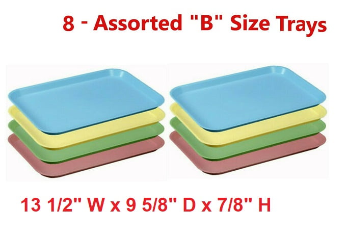 Dental Procedure Set-Up Tray Flat B (Ritter) Autoclavable, Pkg/ 8 ...