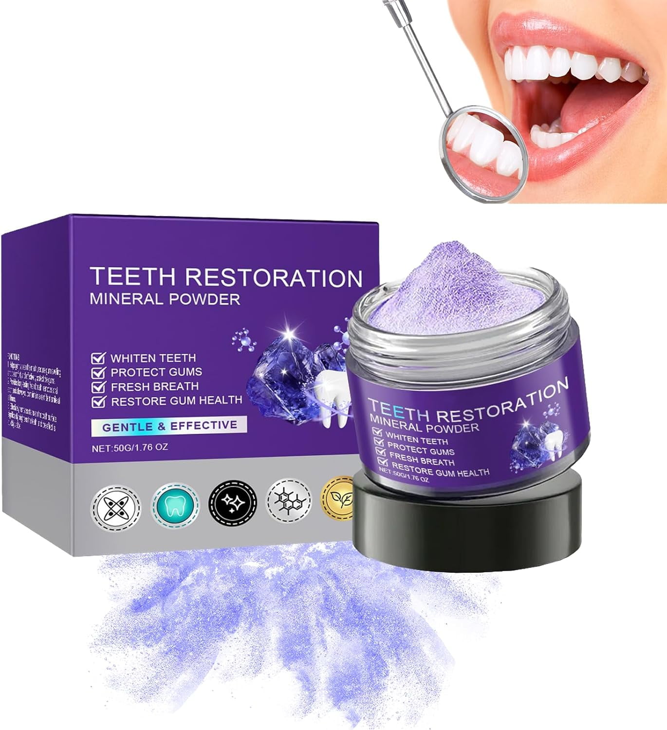 Dental Restoration Mineral Powder, Mineral Tooth Powder, Teeth ...