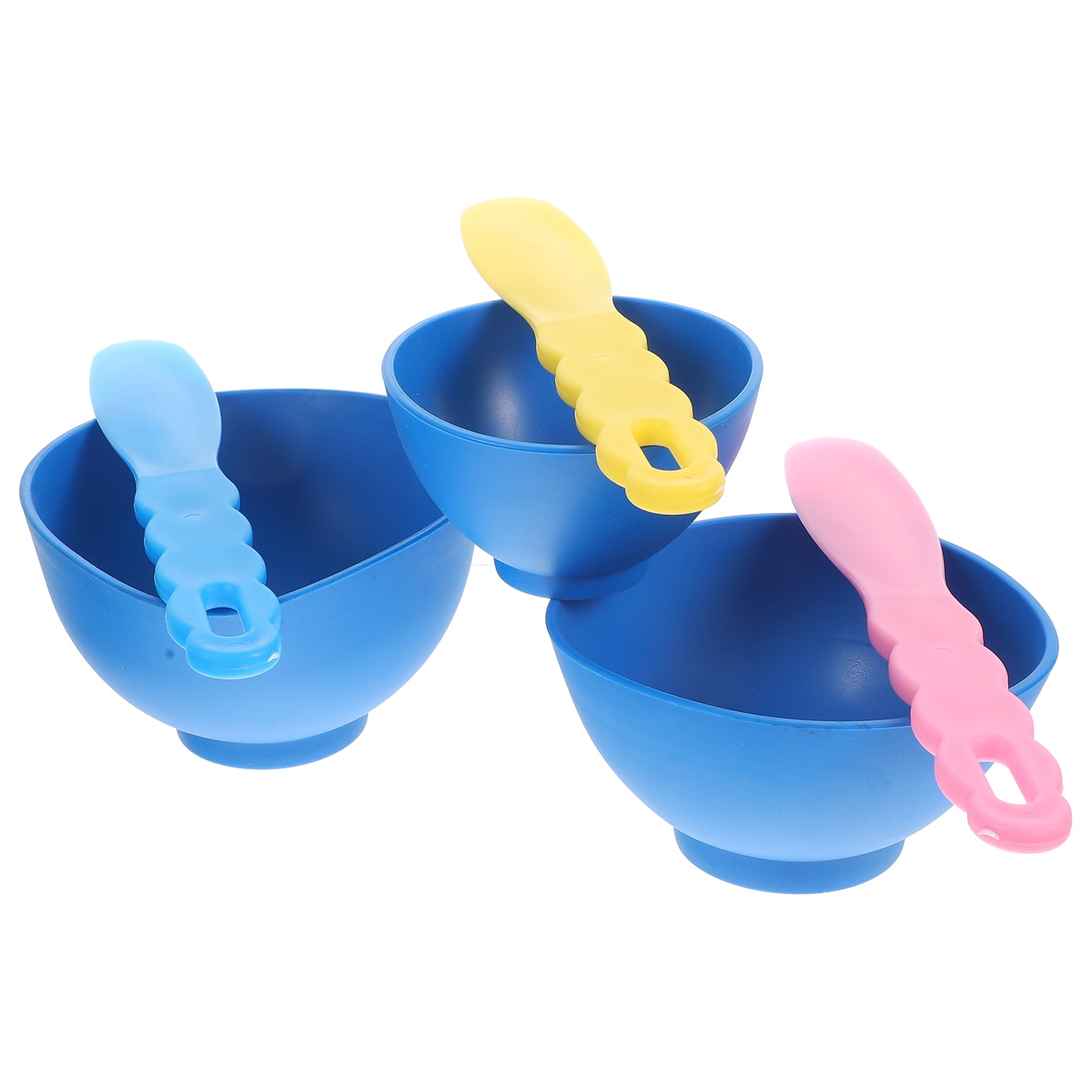 Dental Rubber Bowl Silicone Mixing Stick Set Pink Plaster - Walmart.com