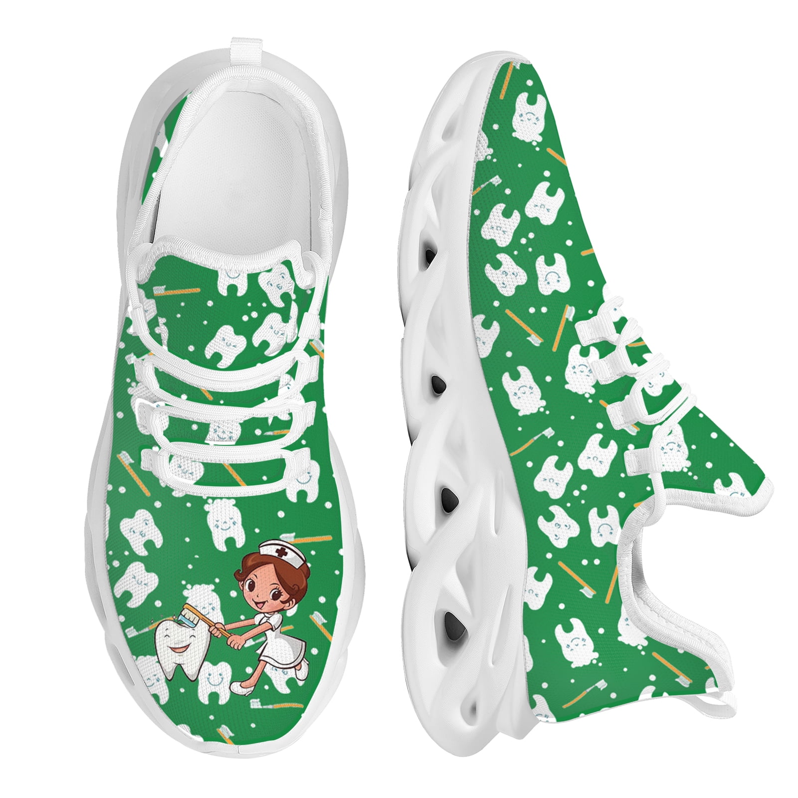 Dental Shoes Outdoor Wear-Resistance Mesh Swing Sneaker Teeth Nurse ...