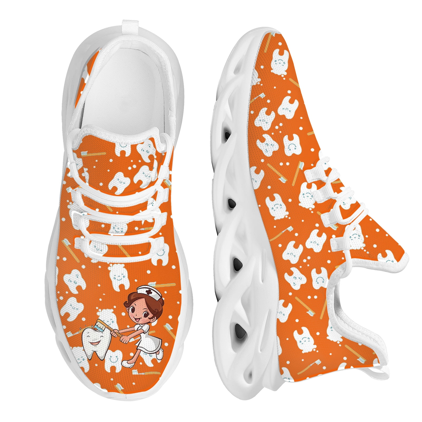 Dental Shoes Outdoor Wear-Resistance Mesh Swing Sneaker Teeth Nurse ...