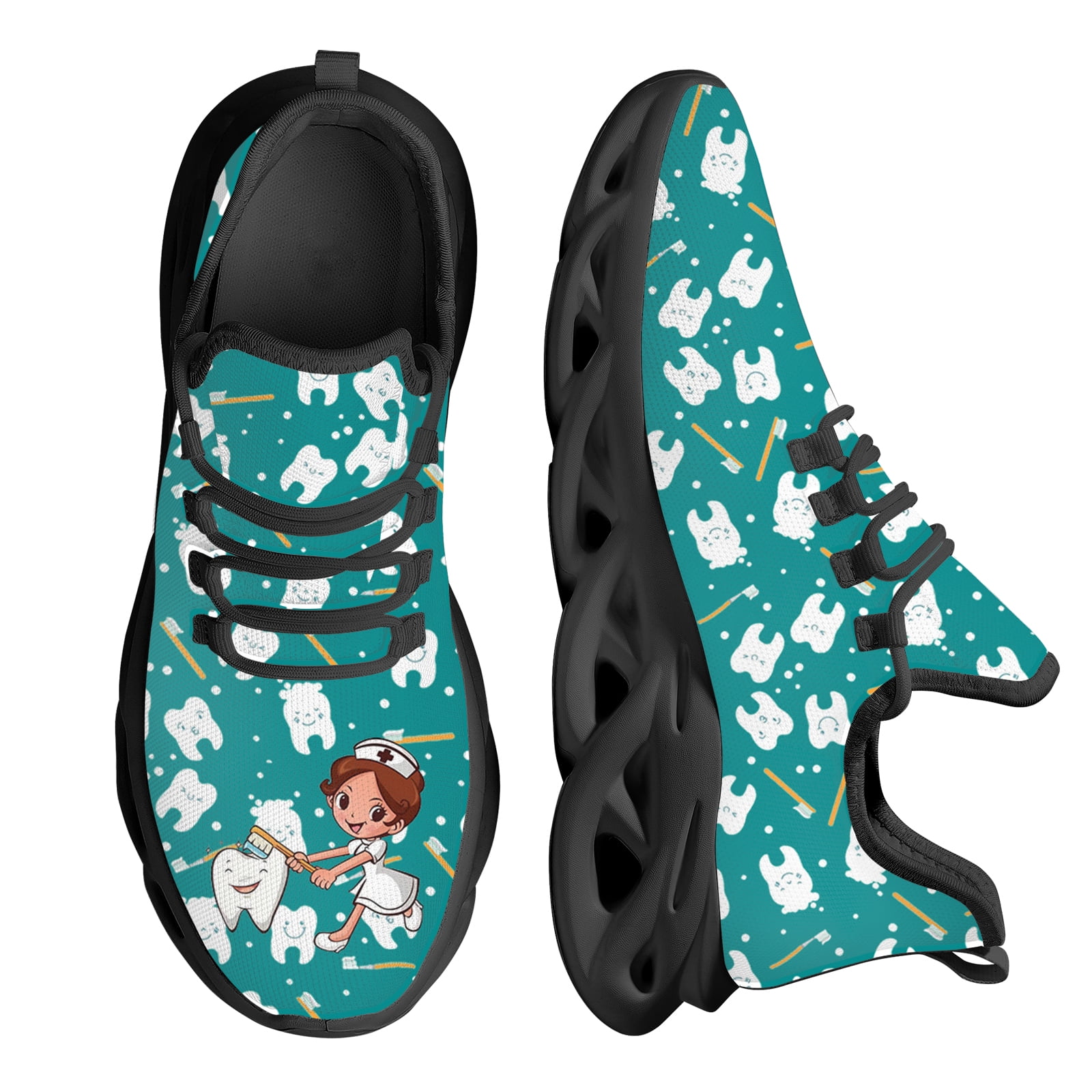 Dental Shoes Outdoor Wear-Resistance Mesh Swing Sneaker Teeth Nurse ...