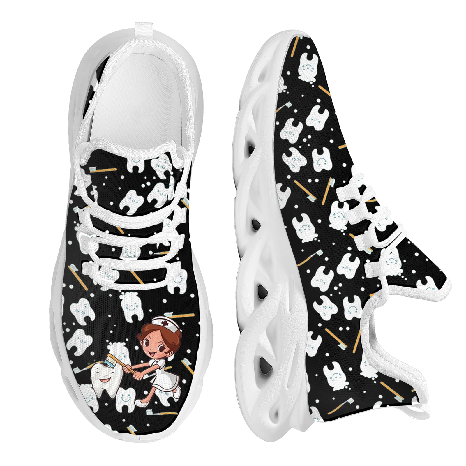 Dental Shoes Outdoor Wear-Resistance Mesh Swing Sneaker Teeth Nurse ...