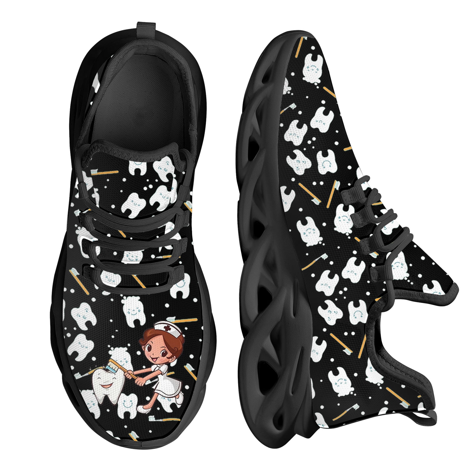 Dental Shoes Outdoor Wear-Resistance Mesh Swing Sneaker Teeth Nurse ...