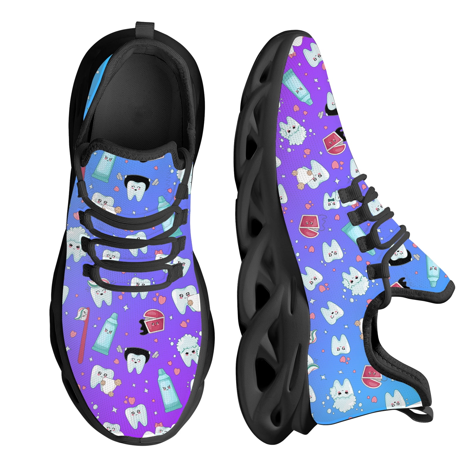 Dental Sneakers Lightweight Tooth Design Mesh Swing Sneakers for Women ...
