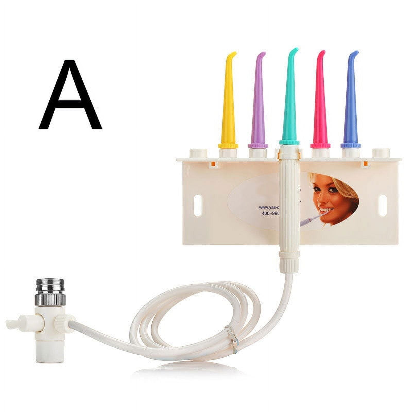 Dental Spa Water Floss Oral Irrigator Faucet Colorful Teeth Cleaner Jet ...
