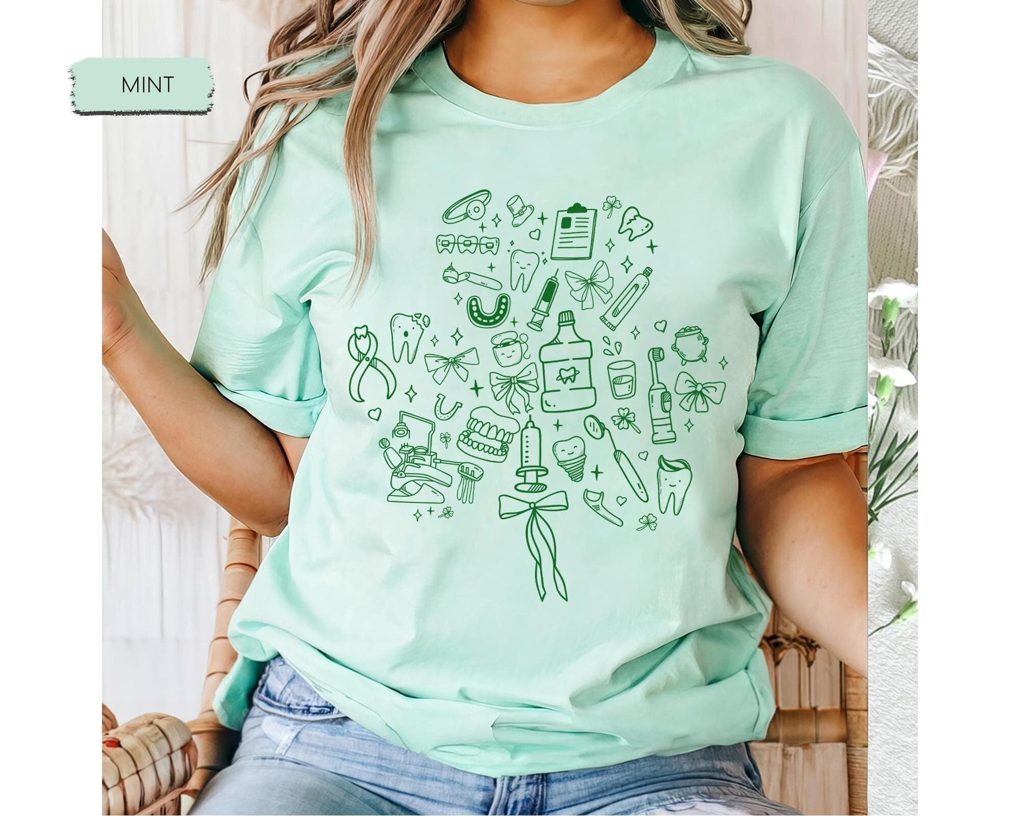 Dental St Patricks Day Shirt, Coquette St Patricks Day, St Patrick ...