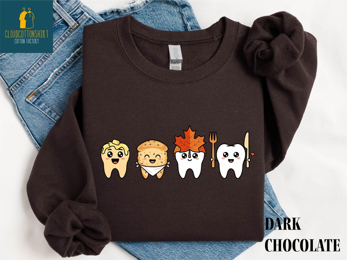 Dental Thanksgiving Sweatshirt, Dentist Hygienist Sweater, Dentist ...