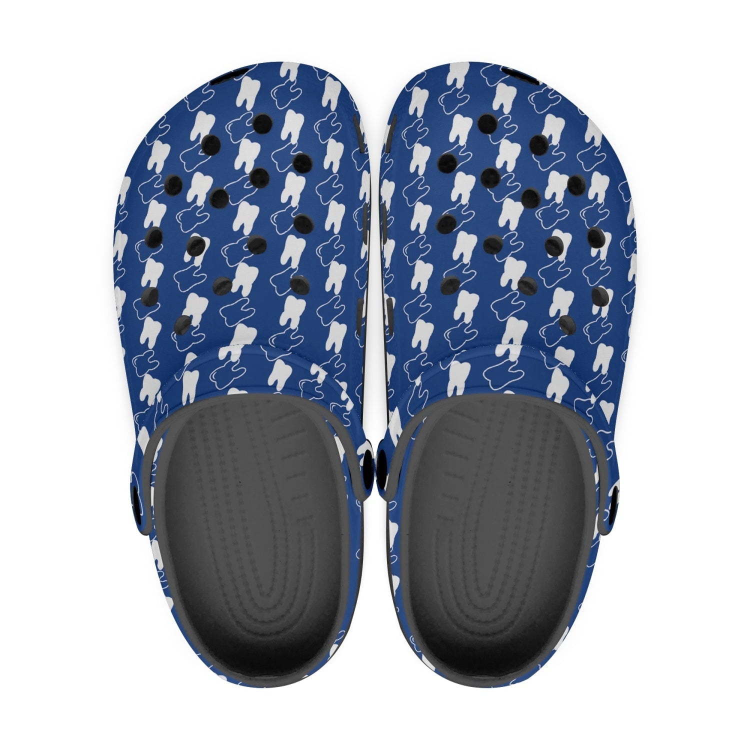 Dental Theme Black Sole Clog Shoes - Walmart.com
