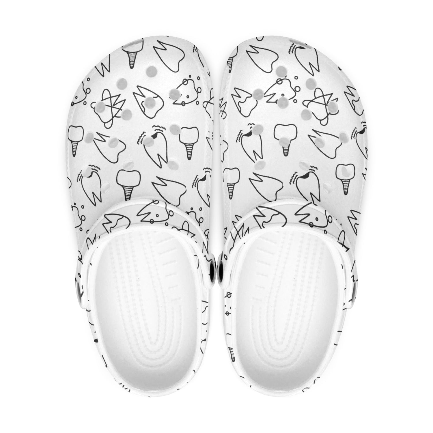 Dental Theme White Sole Clog Shoes - Walmart.com