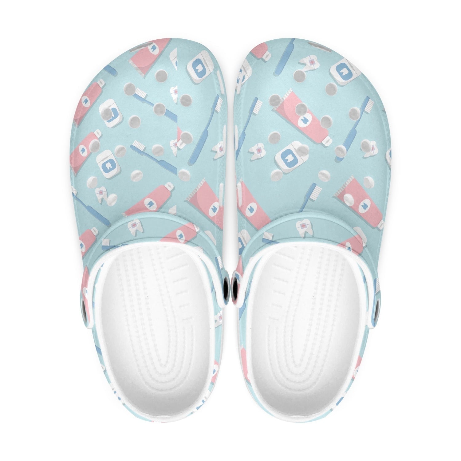 Dental Theme White Sole Clog Shoes - Walmart.com