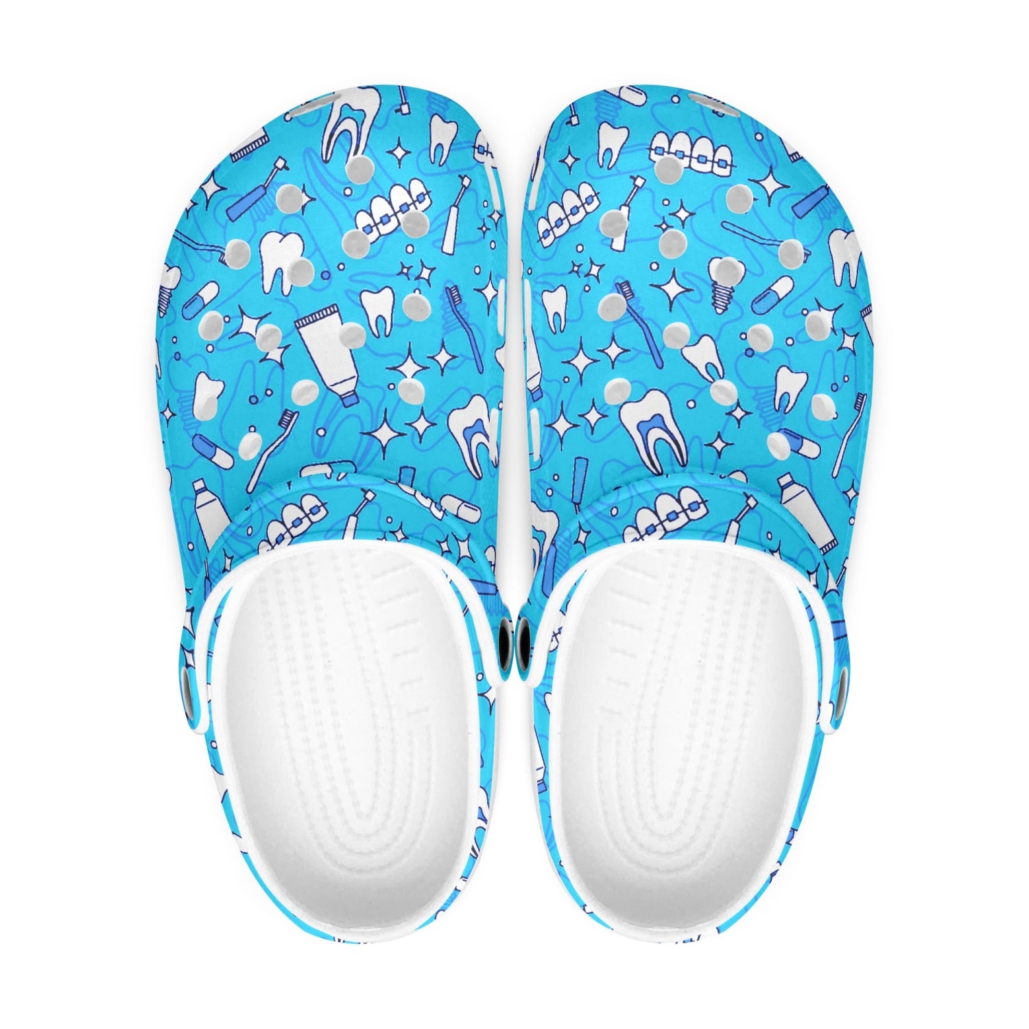 Dental Theme White Sole Clog Shoes - Walmart.com