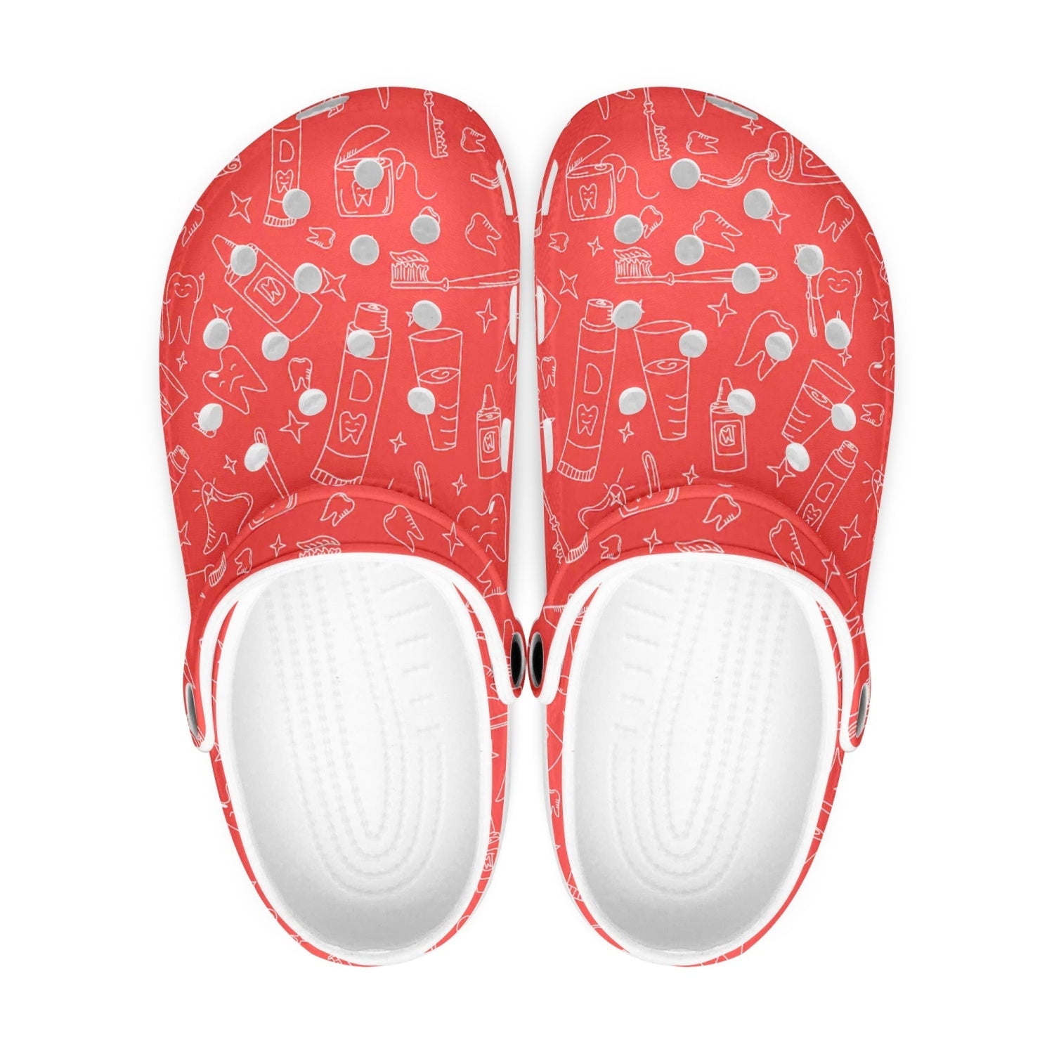 Dental Theme White Sole Clog Shoes - Walmart.com