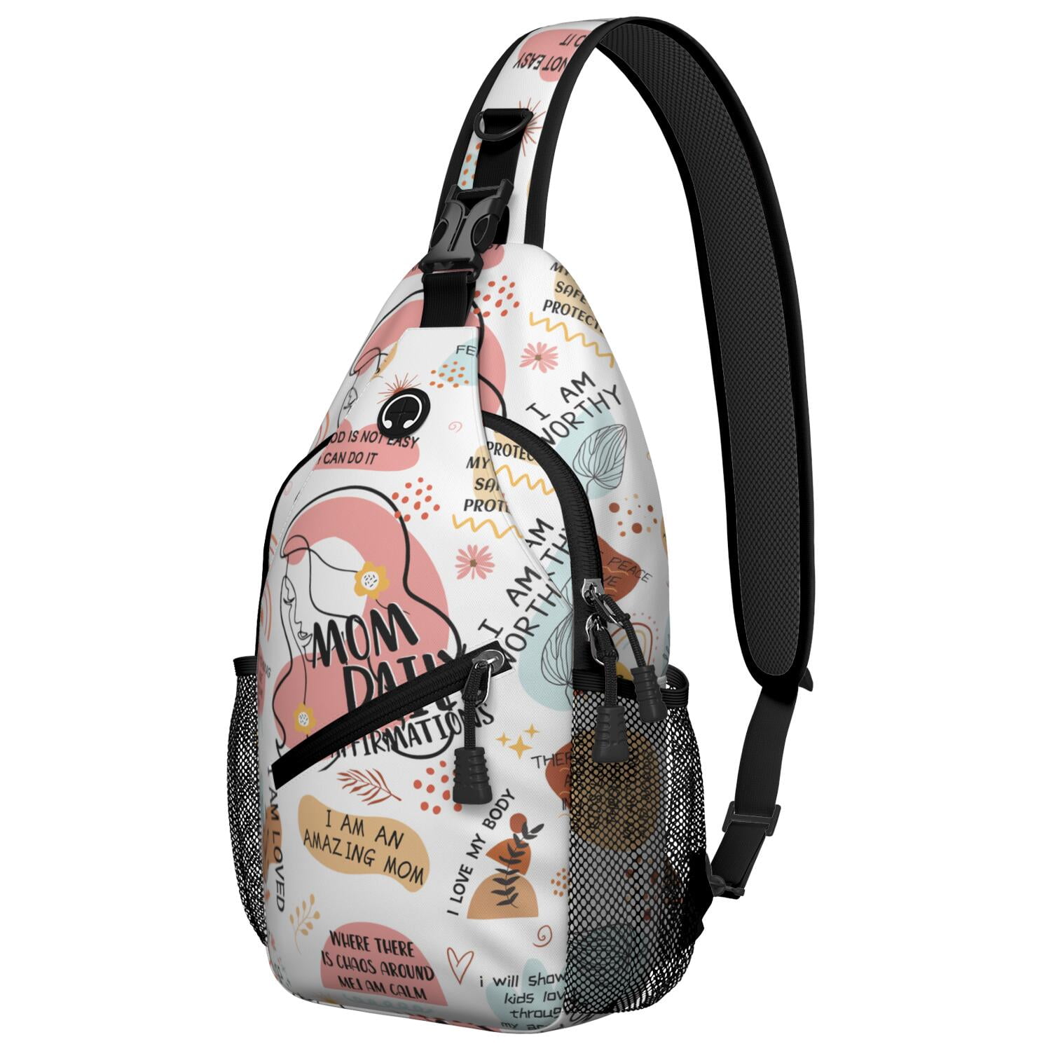 Dental-Themed Crossbody Sling Bag for Men & Women Anti-Theft Tooth ...