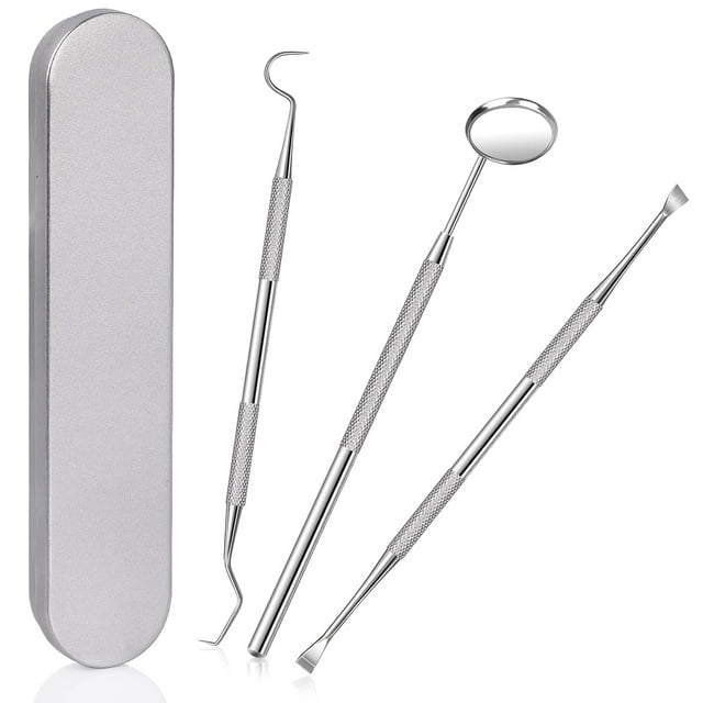 Walmart Dental Tools Kit, 3PCS Stainless Steel Tartar Hygiene Oral ...