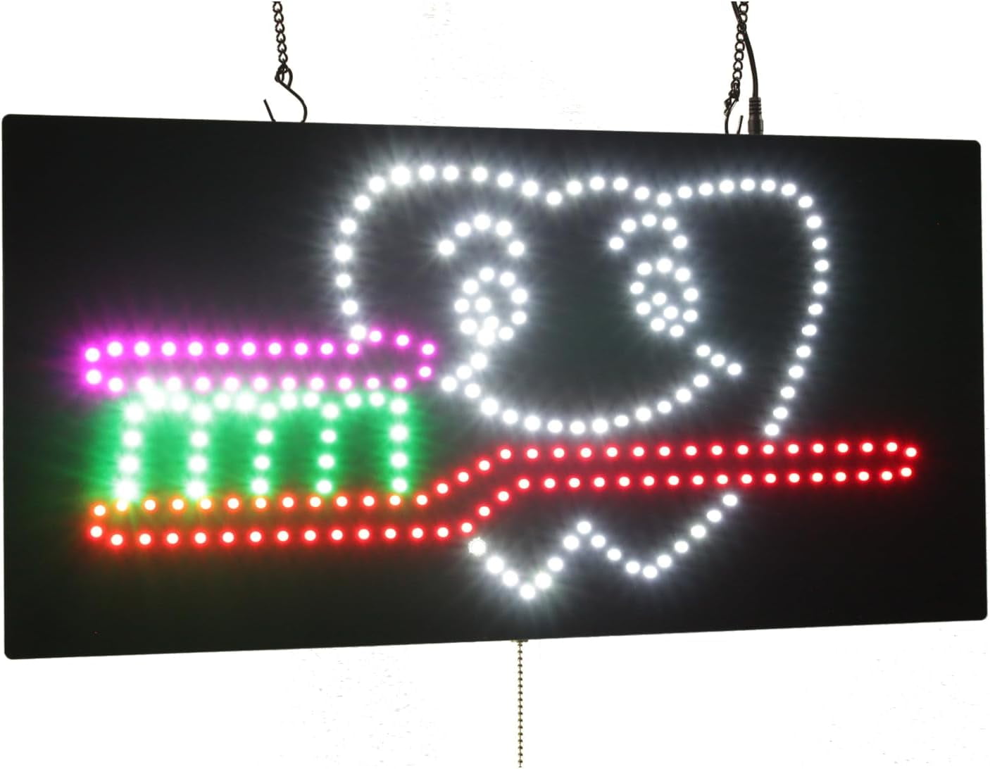 Dental Tooth Brush Sign, 24"x12", 60x30cm, TOPKING, LED, , Florescent ...