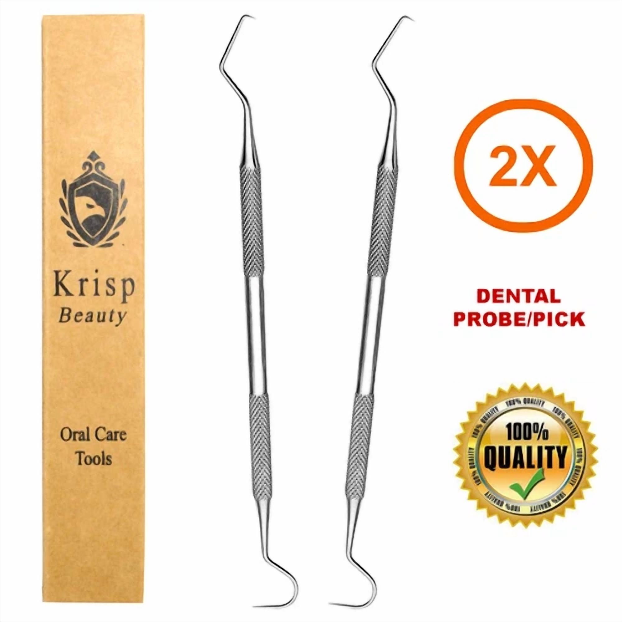 Dental Tooth Cleaning Dentist Scraper Pick Tool Calculus Plaque Floss ...