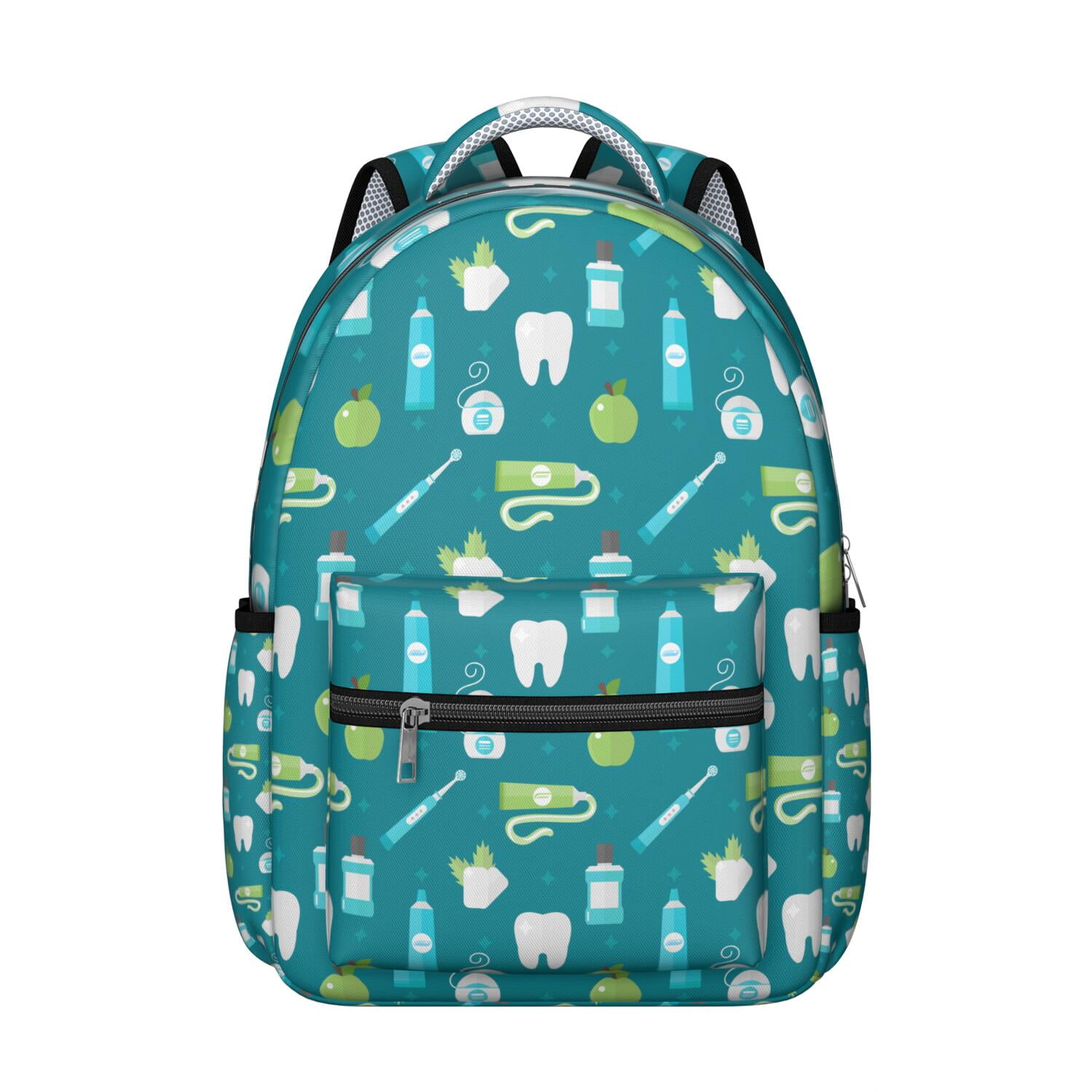 Dental Tooth Students Backpack Oral Care Dentist School Bag with Tooth ...