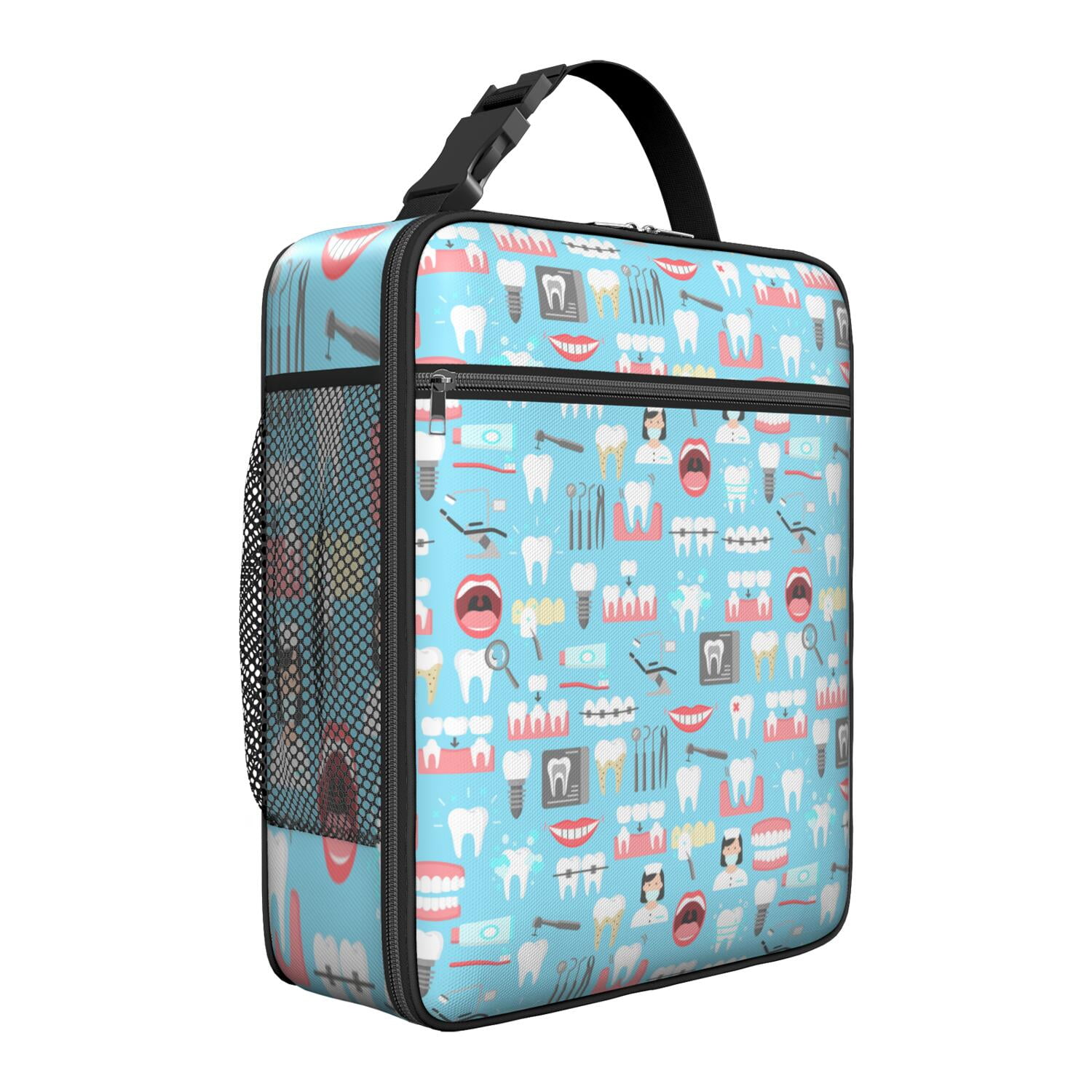 Dental Tooth Teeth Lunch Bag – Oral Care Dentist Tooth Pattern ...