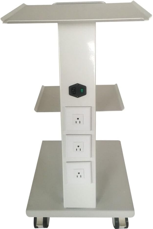 Dental Trolley, 3 Layers Mobile Dental Trolley Cart Dental Rolling ...