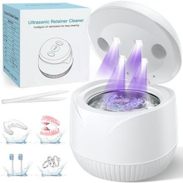 Retainer Cleaner Machine for Denture Cleaning 45kHz Device 255ML ...