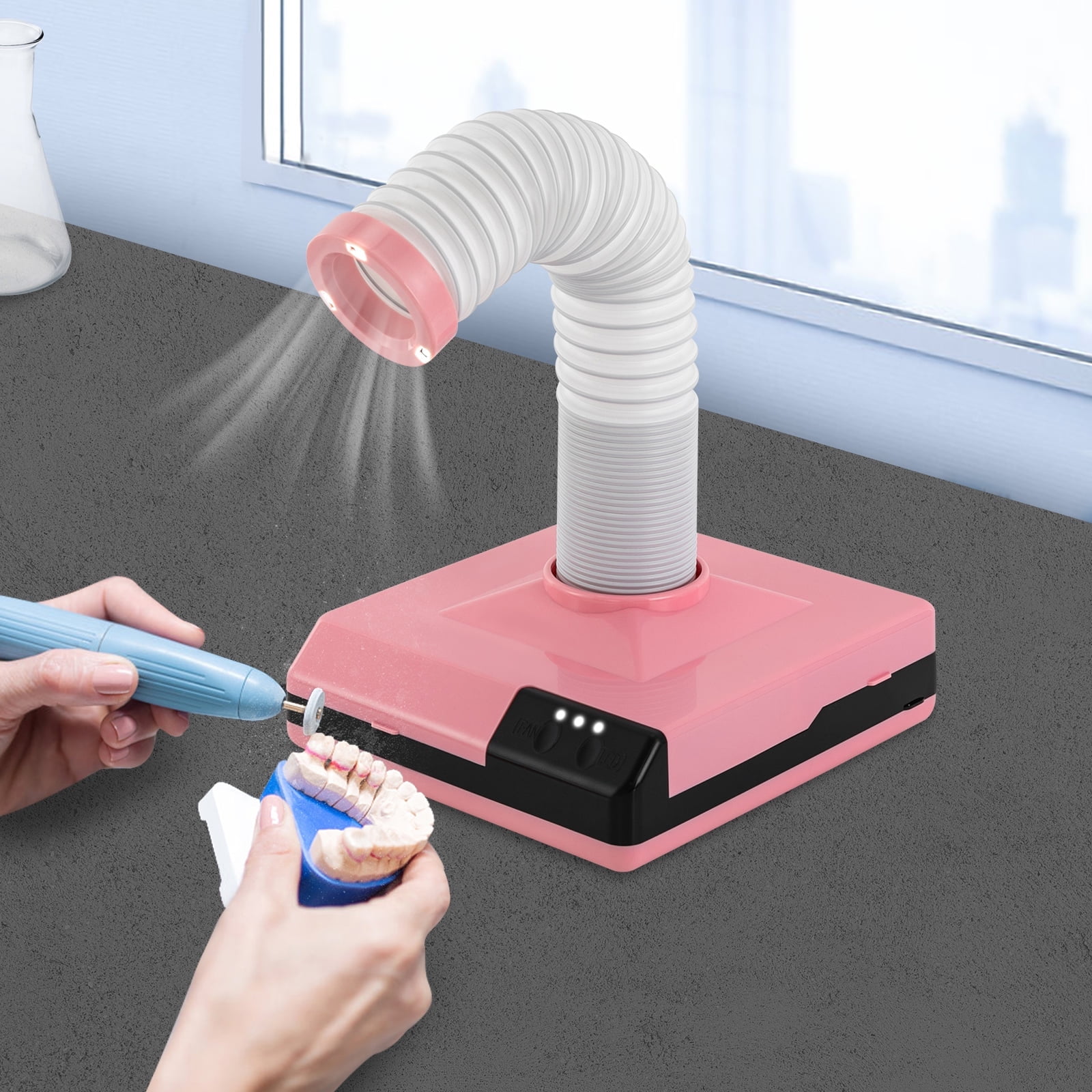 Dust Collector Dental Fan Vacuum Cleaner Dental Lab Nail Art Manicure ...