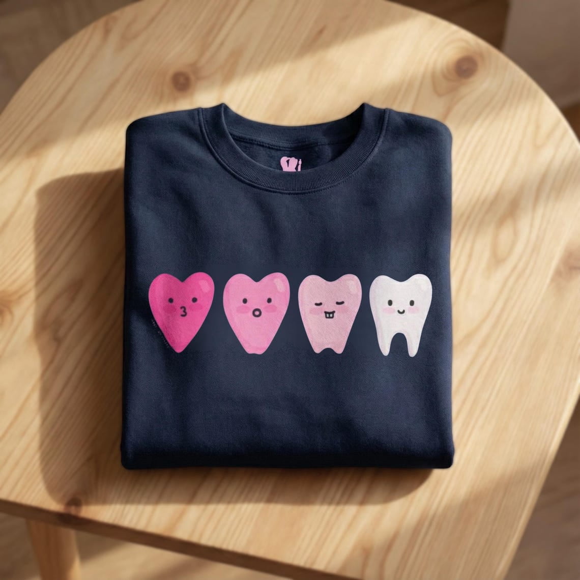 Dental Valentine Sweatshirt Heart Teeth Theme - Walmart.com