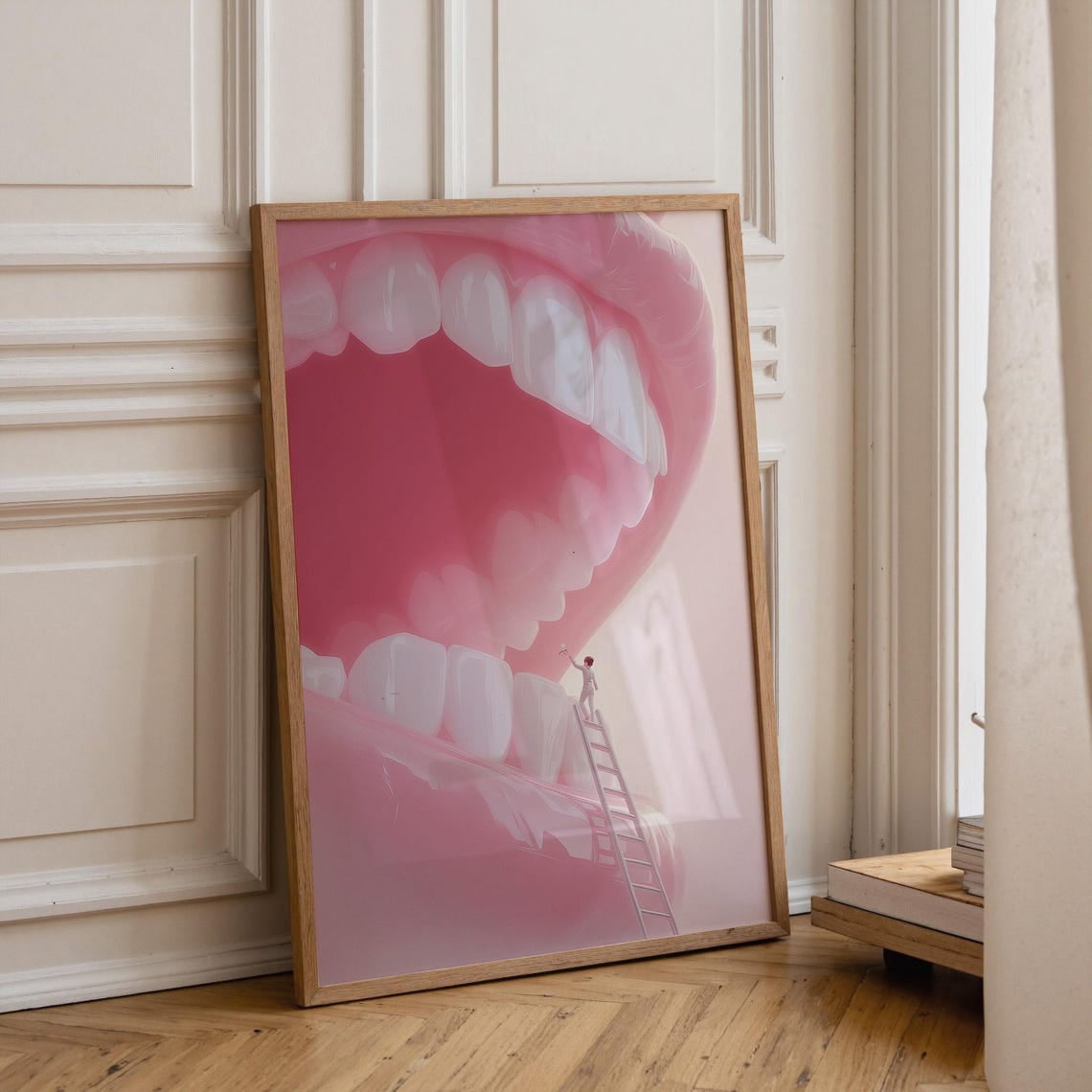 Dental Wall Art Surreal Dentist Illustration Modern Clinic Decor ...