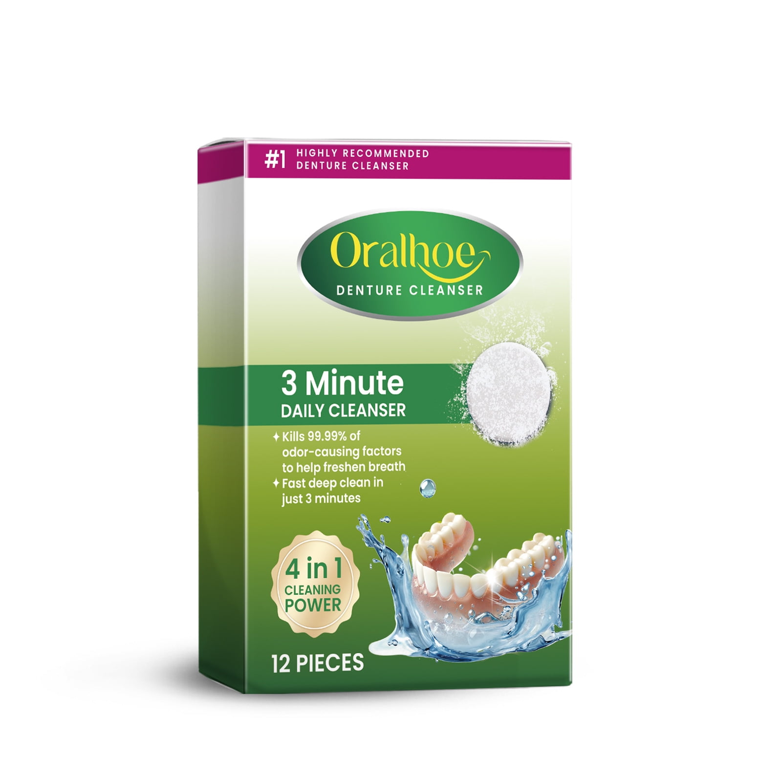 Dental cleaning tablets for hygiene care, cleaning of dental plaque ...