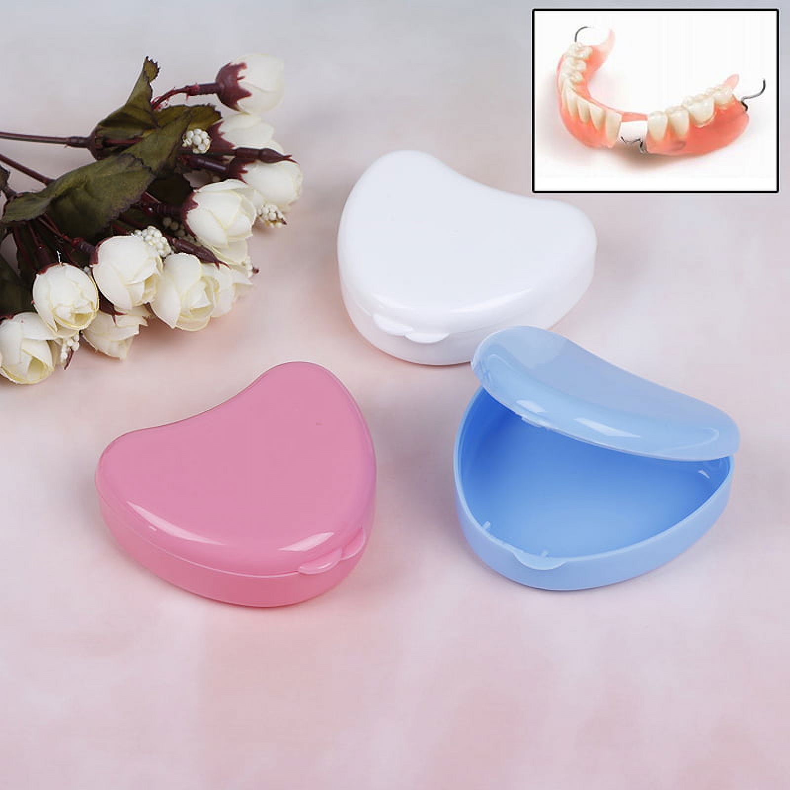 Dental orthodontic retainer box case for denture teeth mouth guard ...