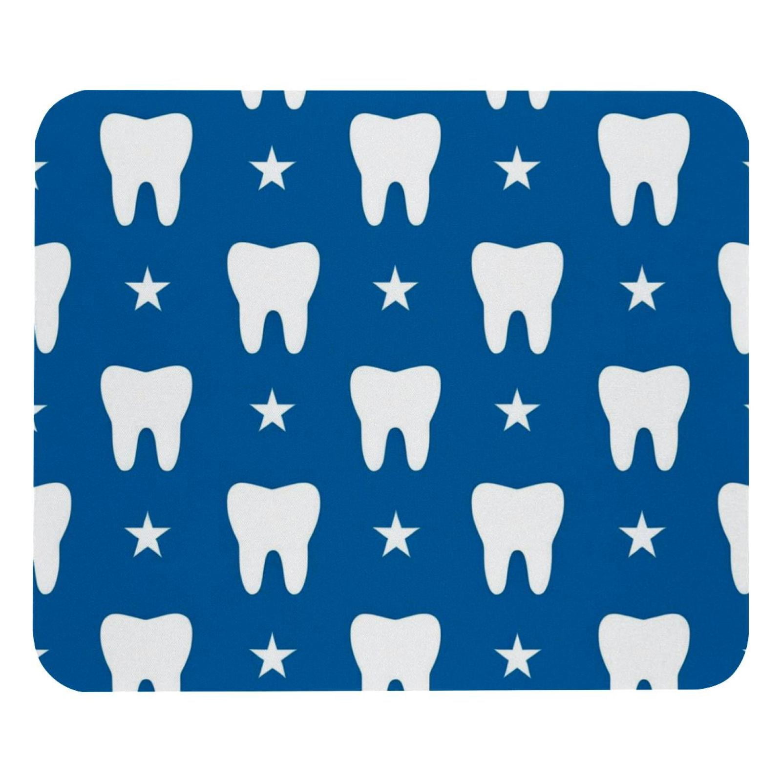 Dental seamless patterns with minimalistic teeth Computer Mouse Pad ...