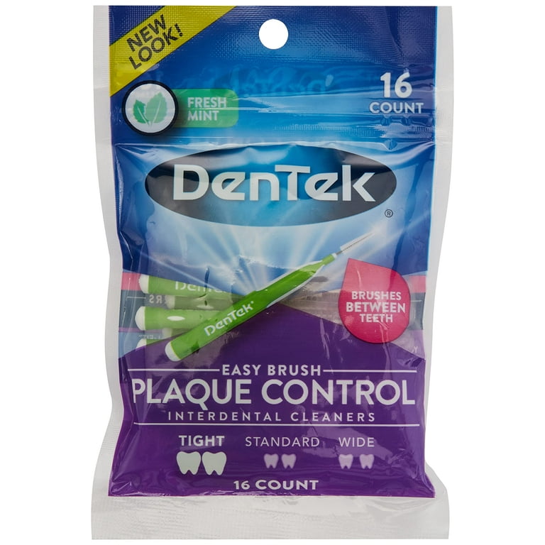 Dentek Easy Brush Cleaners Extra Tight Spaces 16 Count Walmart